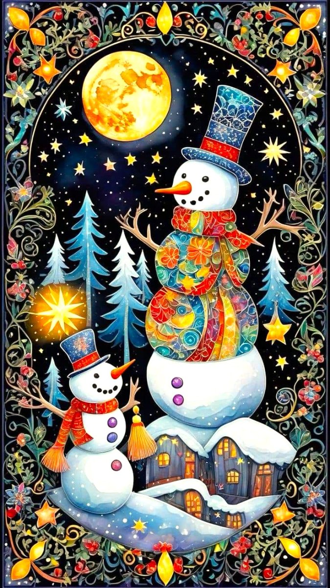 Solve Sharp Snowman and His Protegée...... jigsaw puzzle online with 18 ...