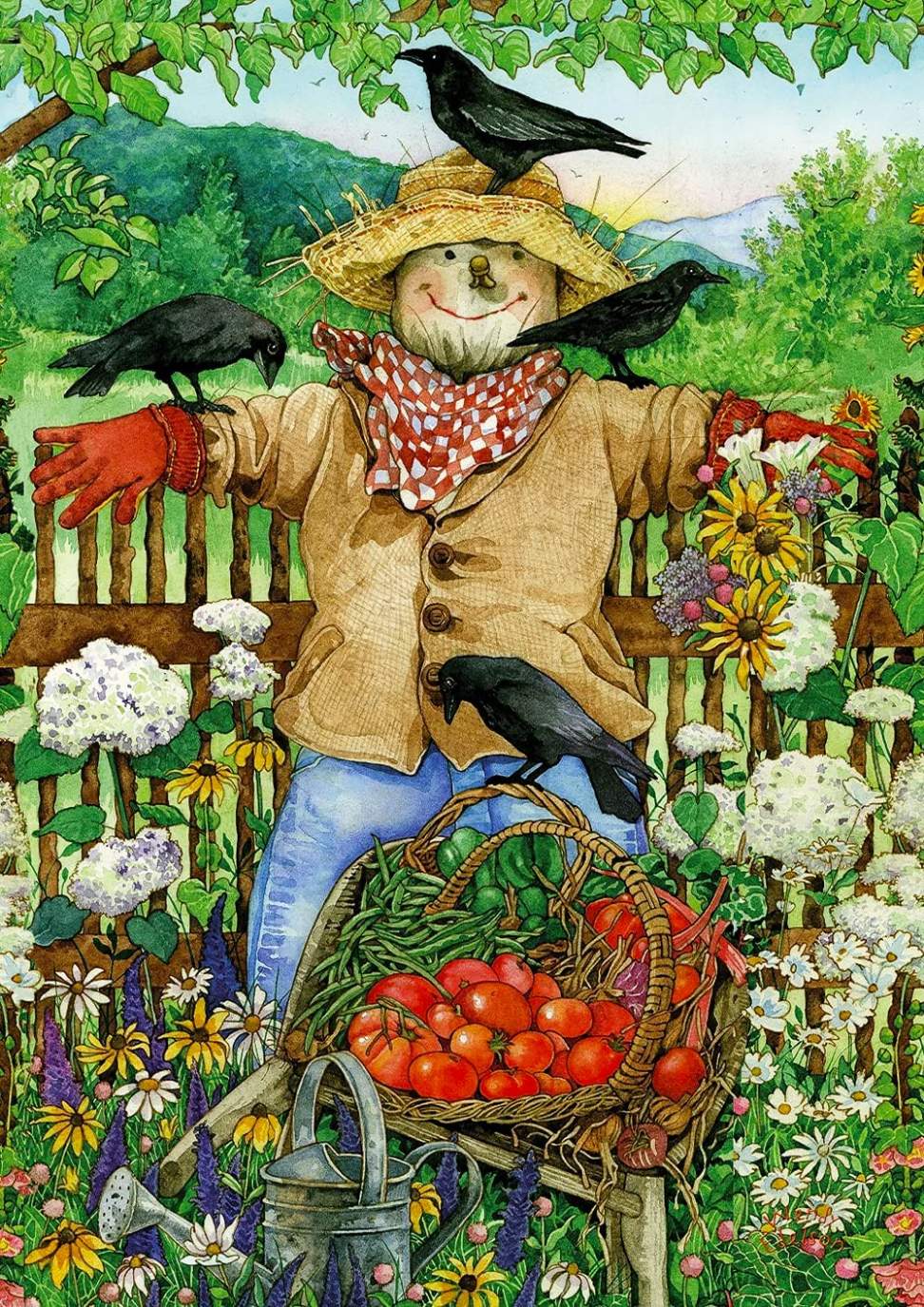 Solve Scarecrows #4 jigsaw puzzle online with 88 pieces