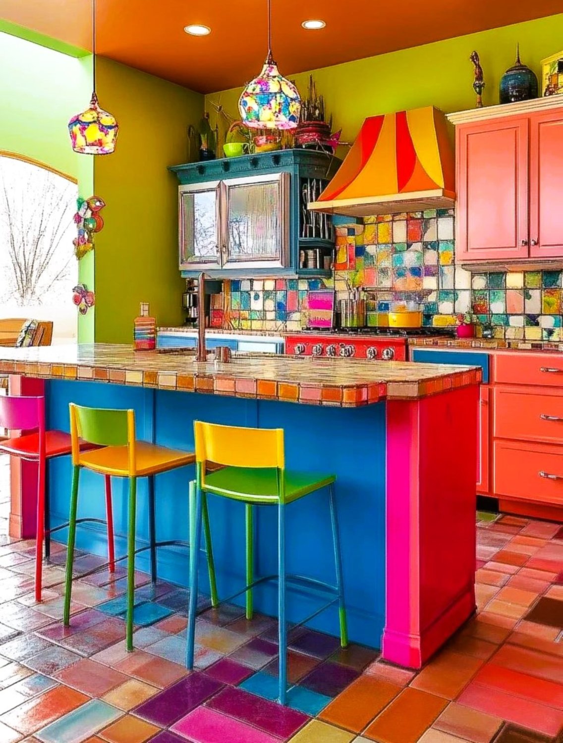 Solve Colorful Kitchen jigsaw puzzle online with 300 pieces