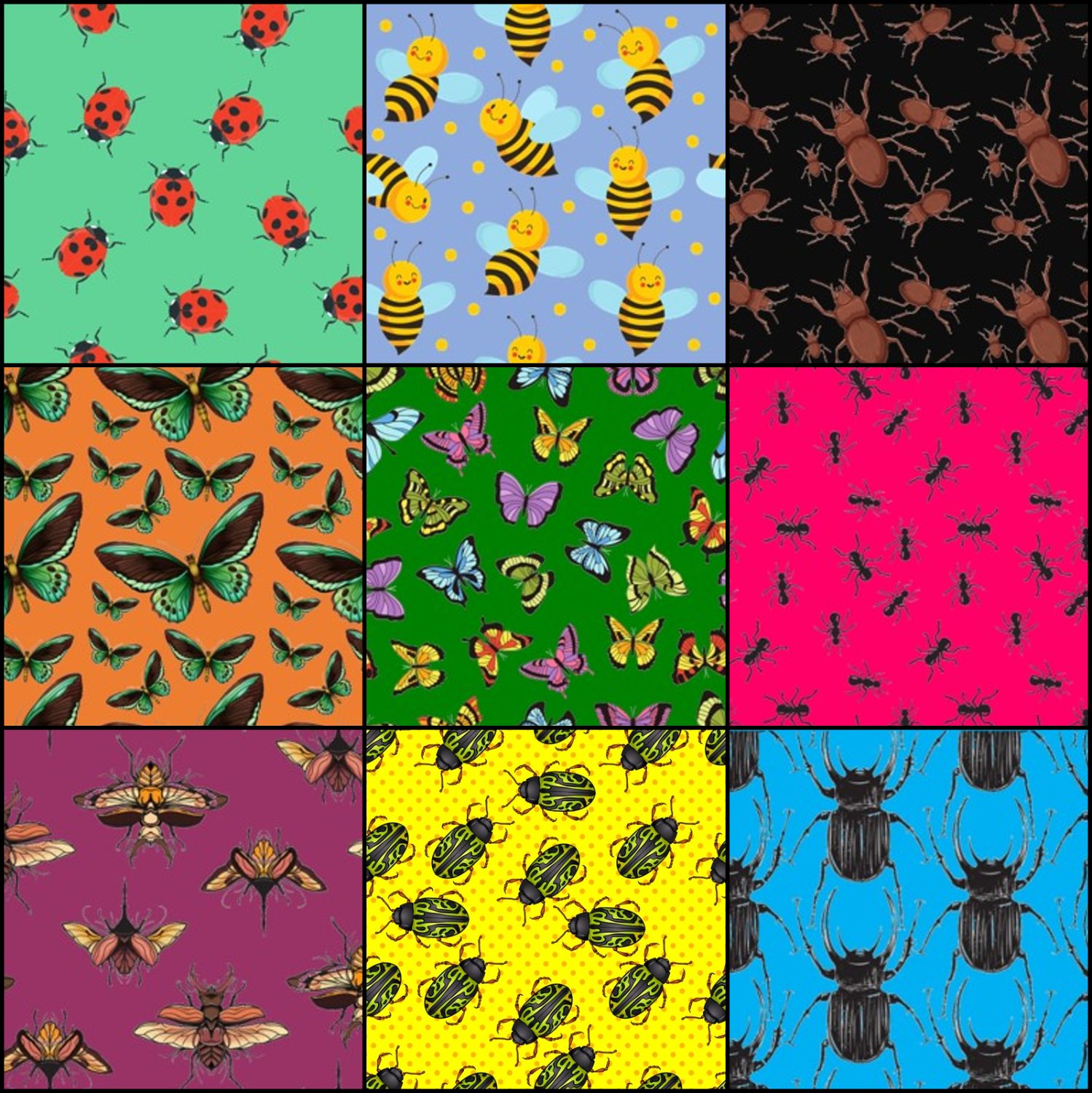 Solve Insect patterns 5 jigsaw puzzle online with 144 pieces