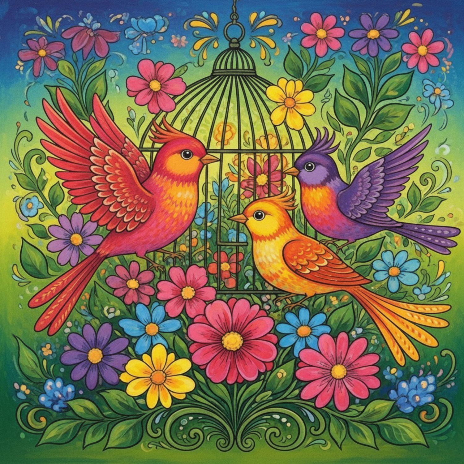 Solve A Trio Of Pretty Birds. From 9-600 Pieces jigsaw puzzle online ...