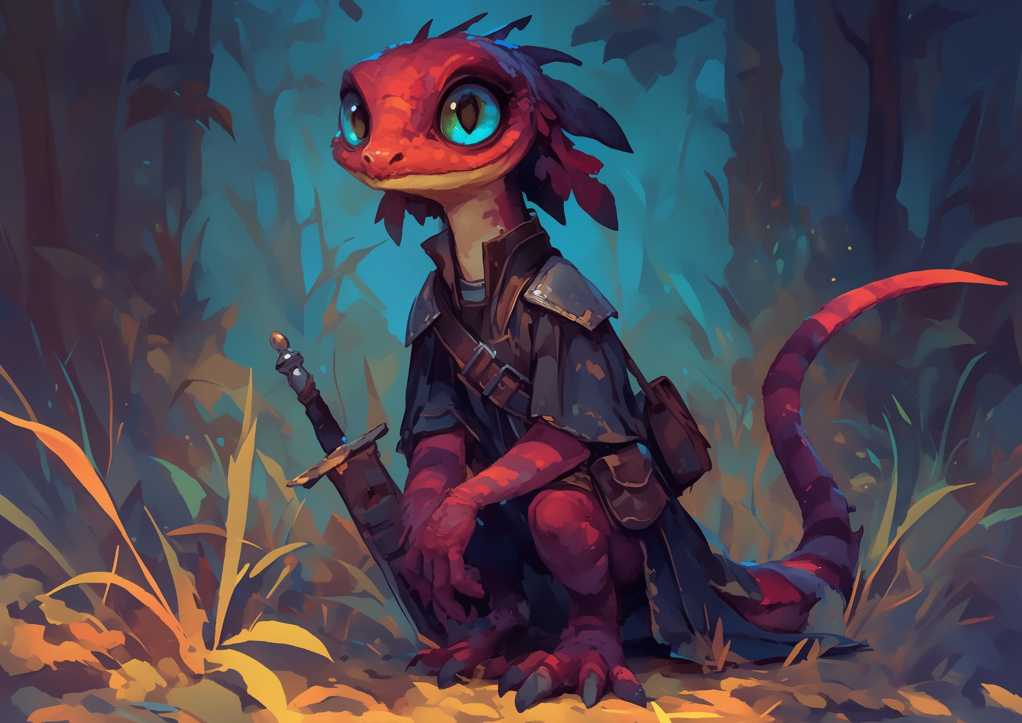 Solve Draconic kobold jigsaw puzzle online with 600 pieces