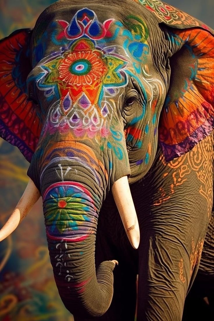 Solve Elephant :-) jigsaw puzzle online with 24 pieces