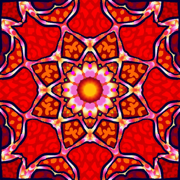 Solve kaleidoscope Design 554 jigsaw puzzle online with 16 pieces