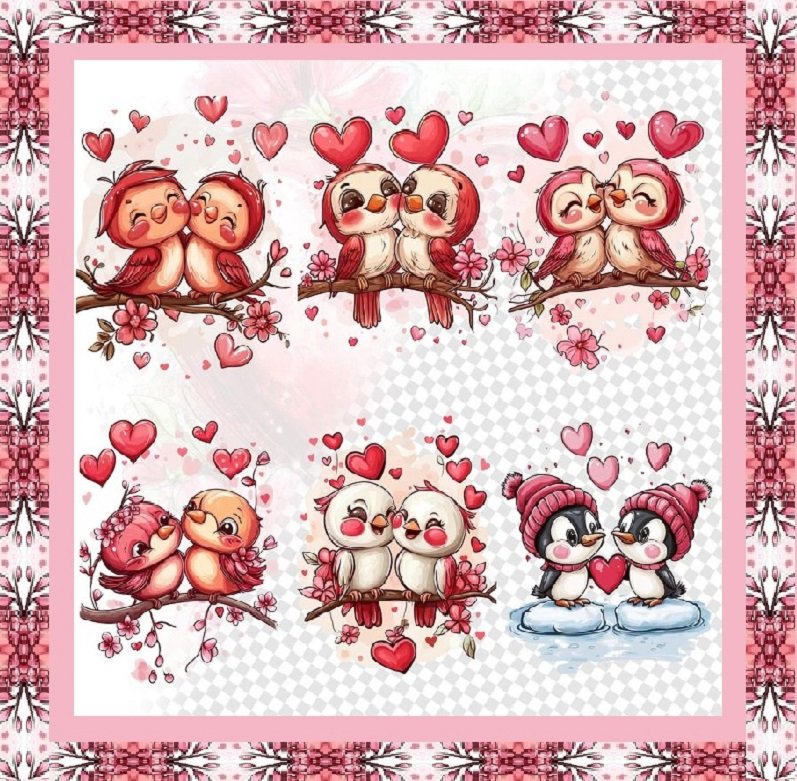 Solve Love Birds jigsaw puzzle online with 49 pieces