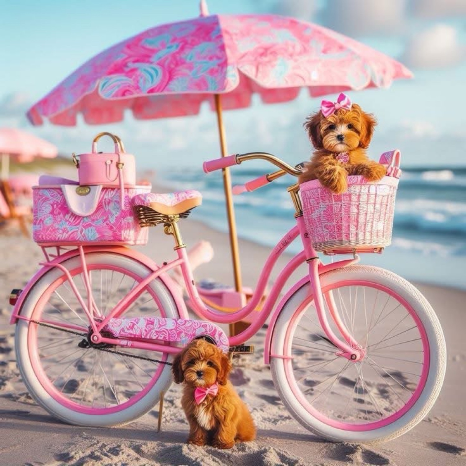 Solve On The Beach jigsaw puzzle online with 225 pieces