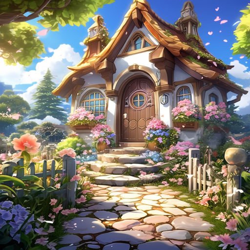 Solve A Magical Little House.... jigsaw puzzle online with 25 pieces