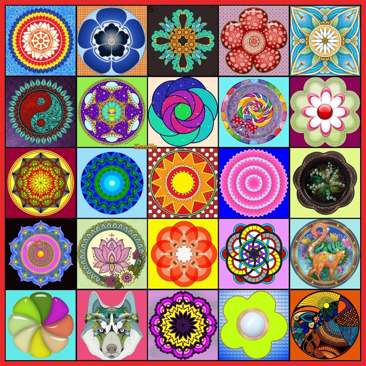 Solve Mandalas jigsaw puzzle online with 81 pieces