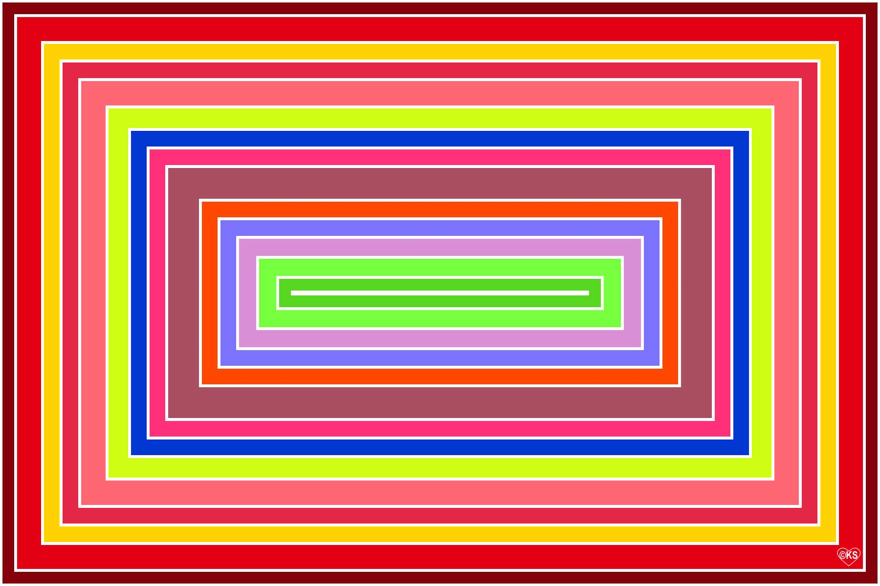 Solve Concentric Rectangles!! ~ H jigsaw puzzle online with 600 pieces