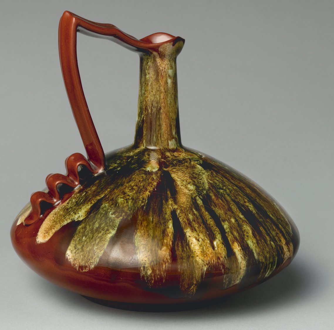 Solve Jug, designed by Christopher Dresser, Linthorpe Pottery Works, ca ...