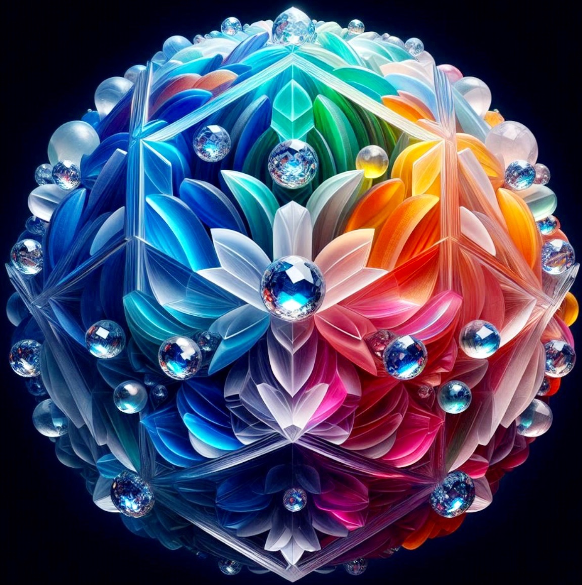 Solve Flower Spectrum jigsaw puzzle online with 64 pieces