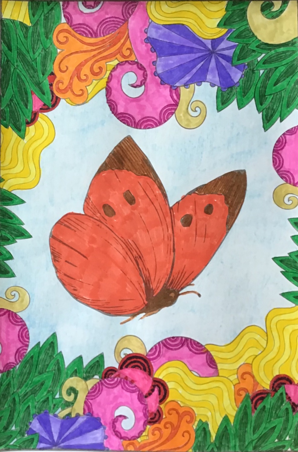 Solve Butterfly jigsaw puzzle online with 70 pieces