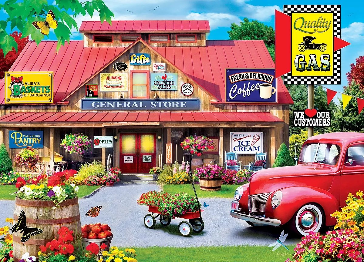 Solve The General Store jigsaw puzzle online with 88 pieces