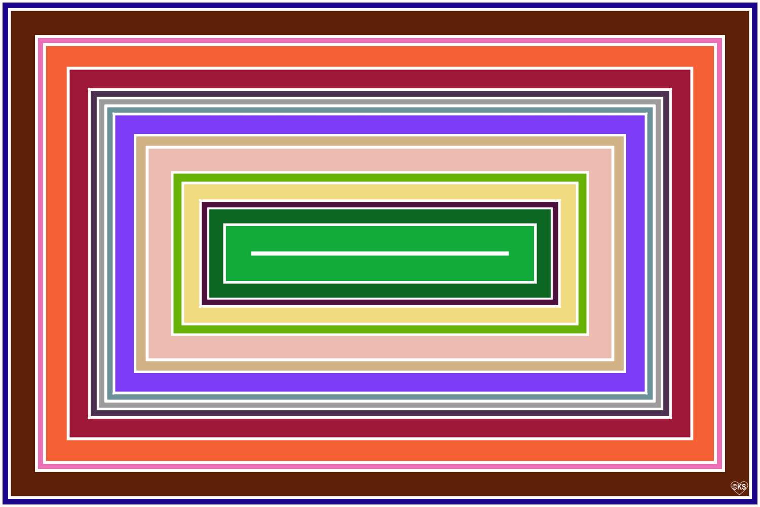 Solve Concentric Rectangles!! ~ M jigsaw puzzle online with 96 pieces