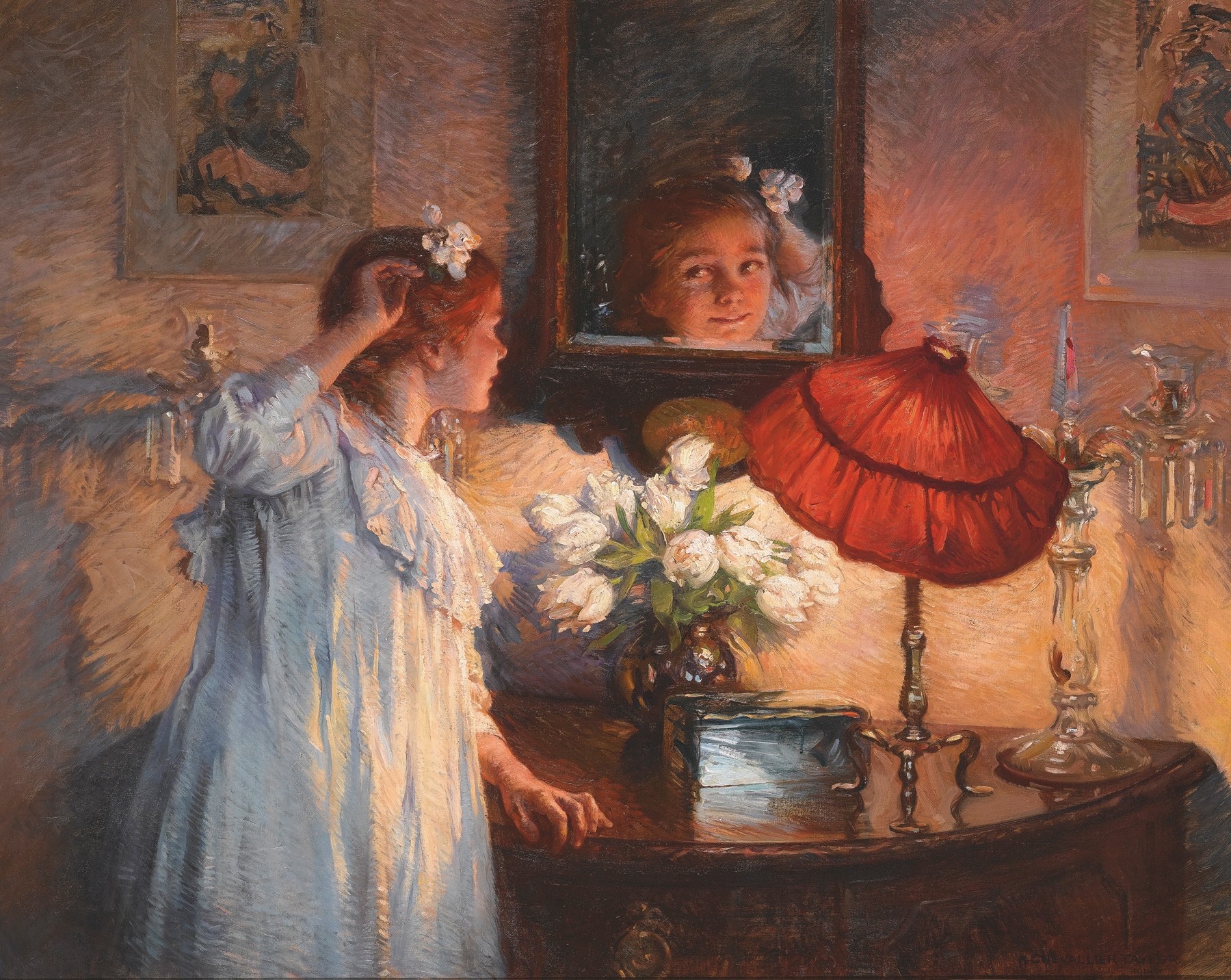 Solve The Mirror jigsaw puzzle online with 63 pieces