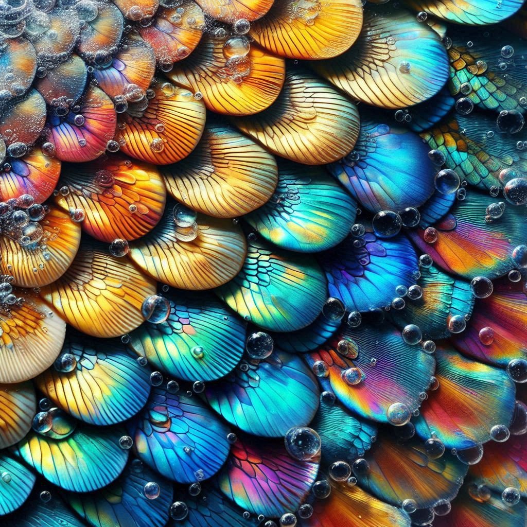 Solve Fish Scales in Macro jigsaw puzzle online with 100 pieces