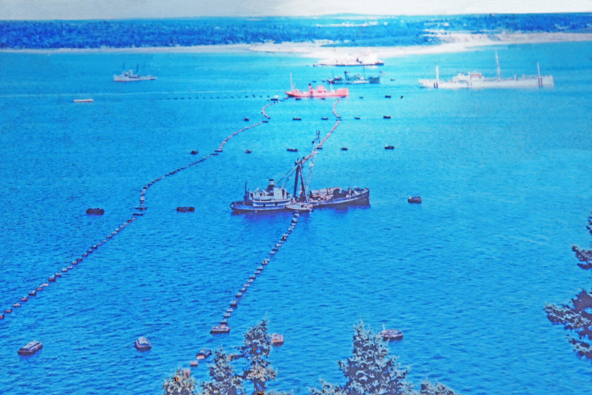 Solve Halifax Harbour WWII Submarine nets jigsaw puzzle online with 150 ...