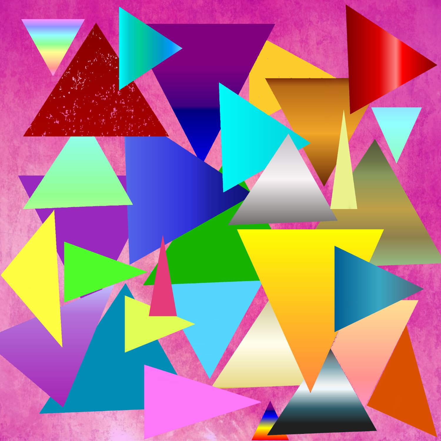 Solve JUMBLED UP TRIANGLES jigsaw puzzle online with 225 pieces