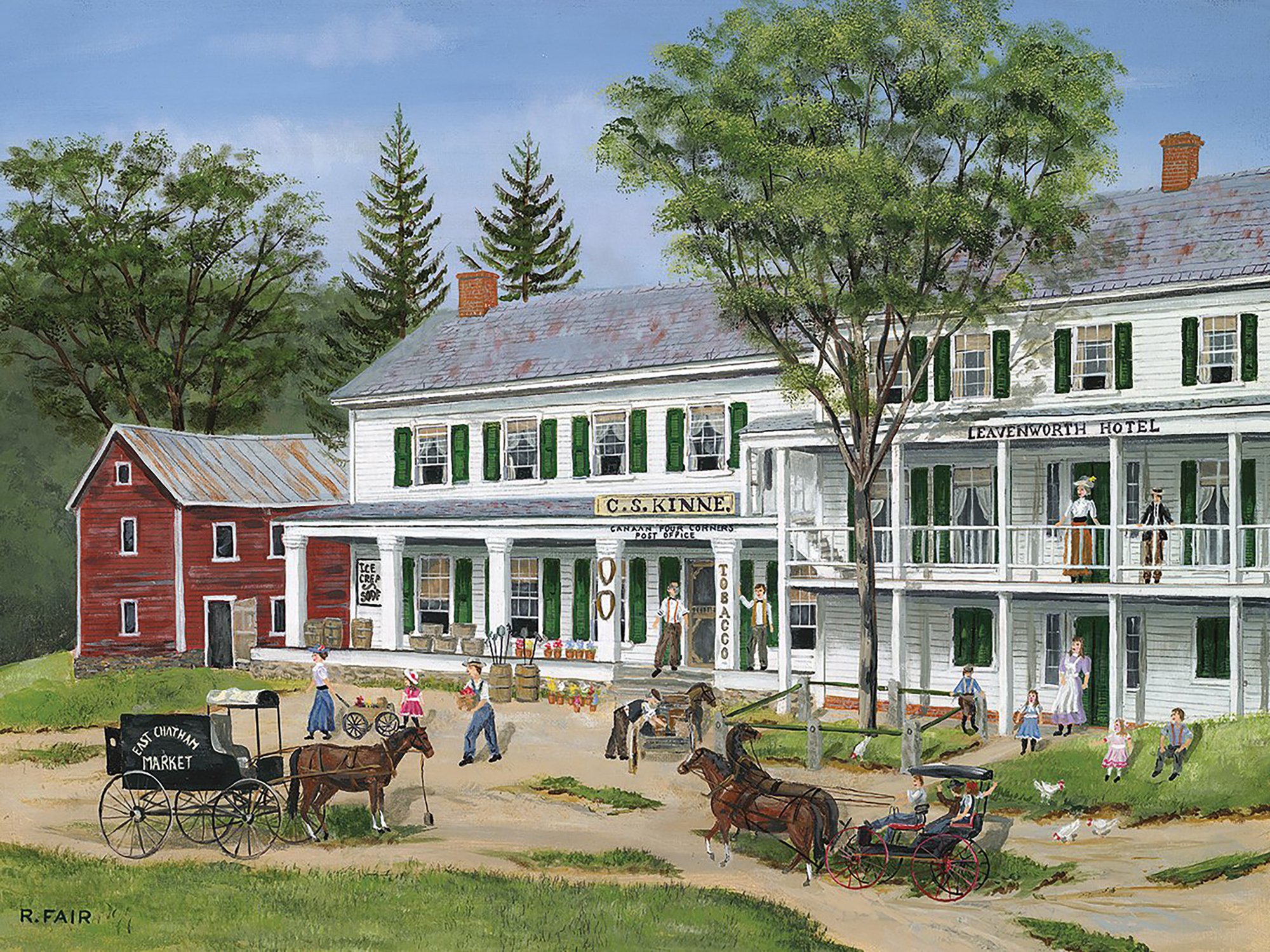 Solve The Leavenworth Hotel-1800's jigsaw puzzle online with 352 pieces