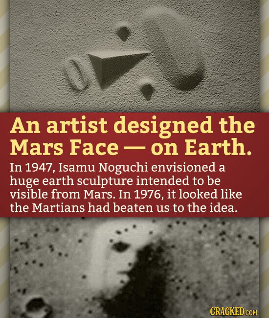 Solve Mars Face - from "25 IRL Things That Were Totally Predicted By ...