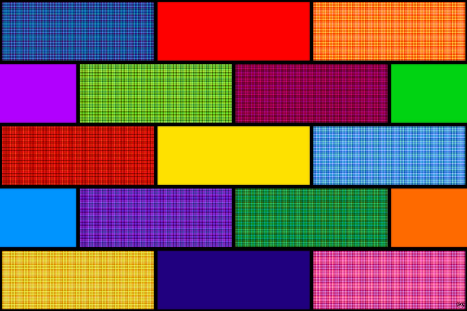 Solve Plaid 'N Plain Paving ~ T jigsaw puzzle online with 12 pieces