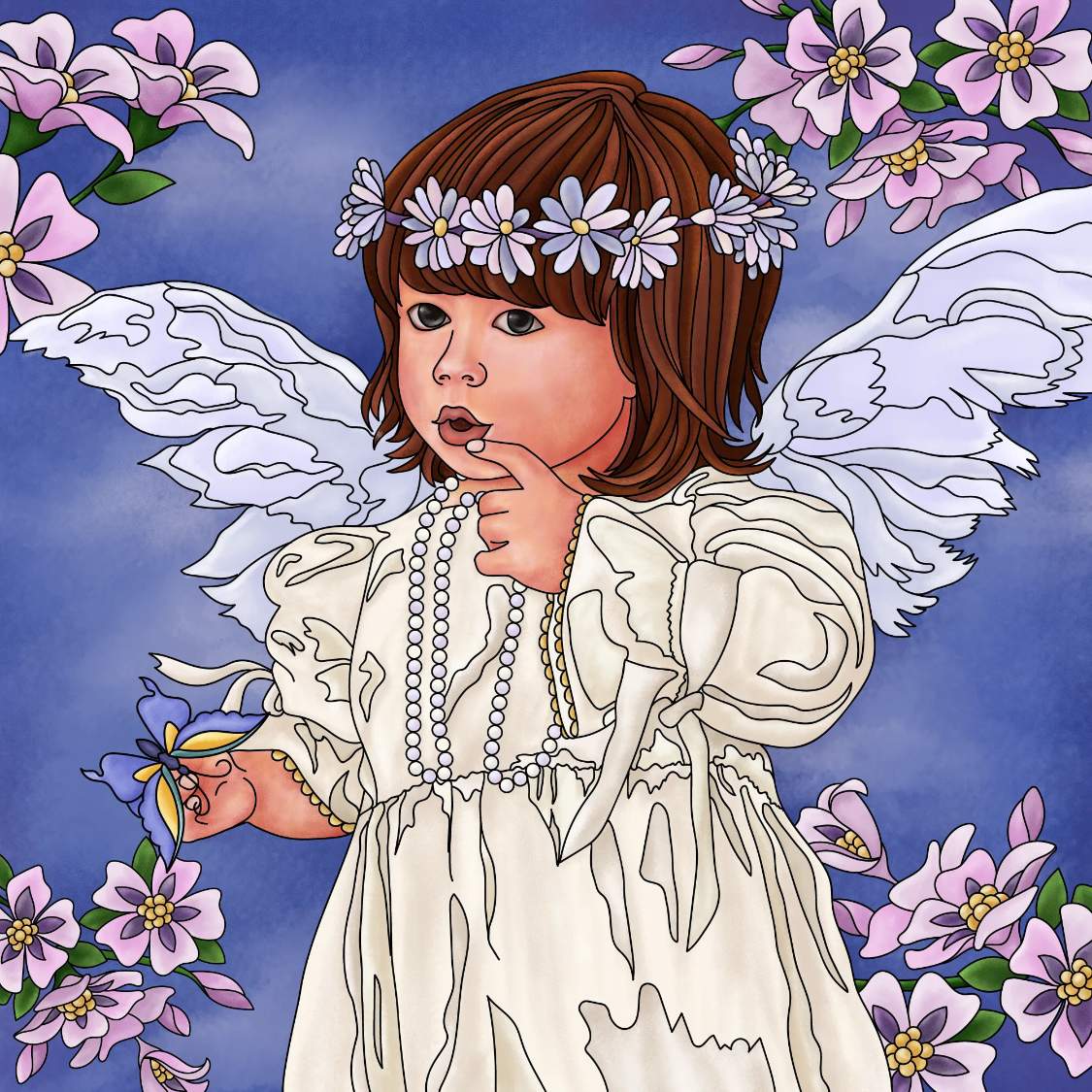 Solve Little Angel jigsaw puzzle online with 64 pieces