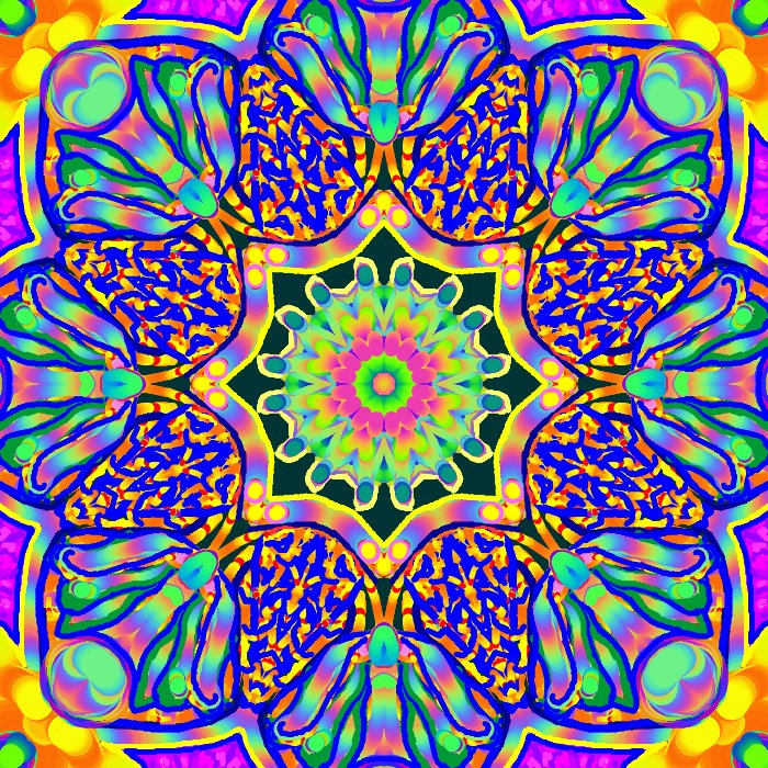 Solve kaleidoscope Design 778 jigsaw puzzle online with 16 pieces