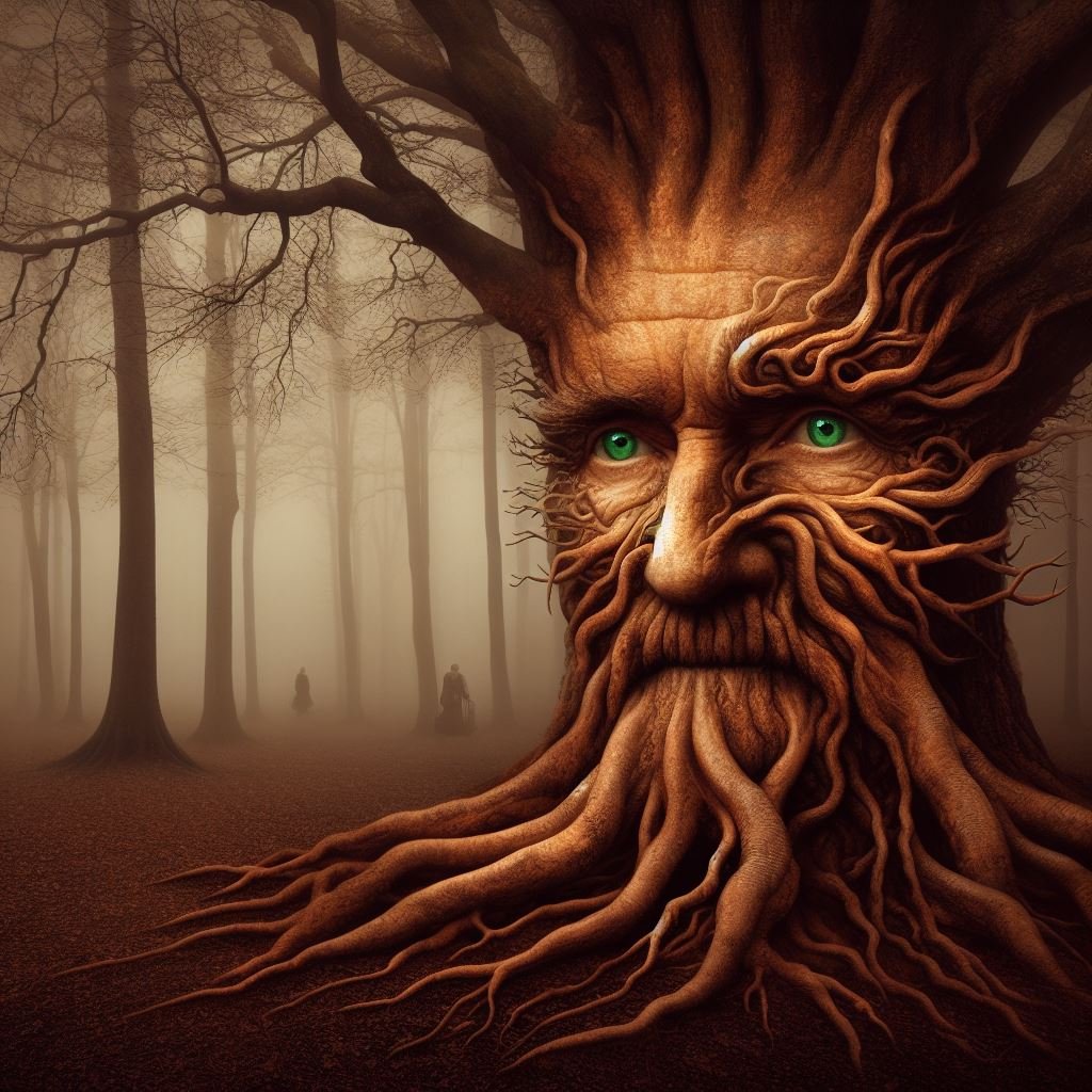 Solve Tree With A Face Jigsaw Puzzle Online With 64 Pieces