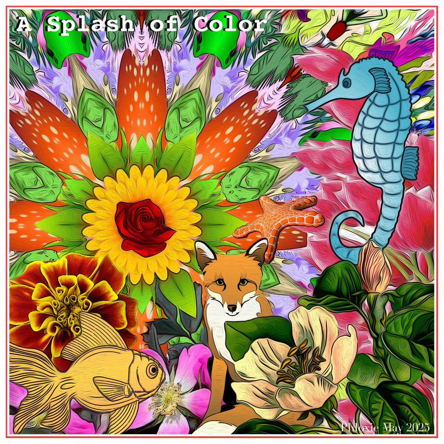 Solve A Splash of Color jigsaw puzzle online with 100 pieces