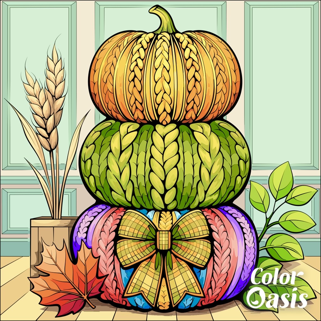 Solve Pretty Pumpkins jigsaw puzzle online with 144 pieces