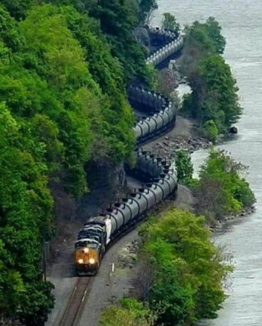 Solve No, this train isn't traversing along the "Snake River" in ...