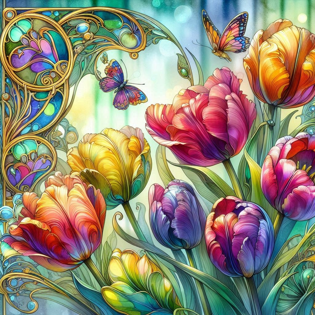 Solve Lovely tulips (resize 9 to 306 pieces) jigsaw puzzle online with ...