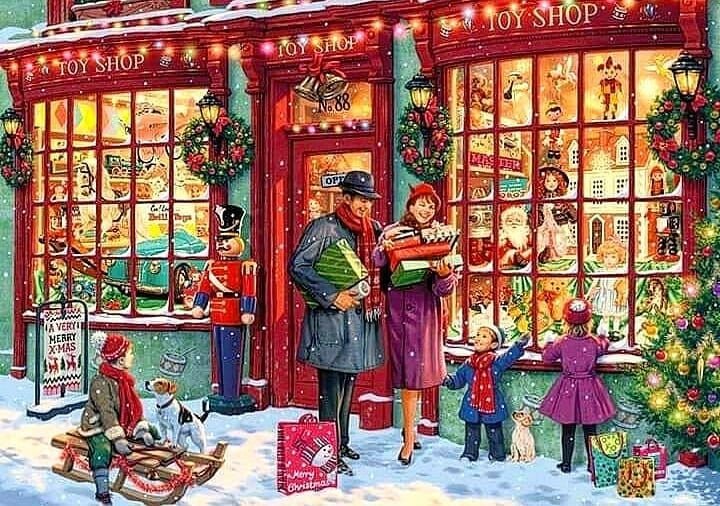 Solve Vintage Christmas (1,350) jigsaw puzzle online with 70 pieces