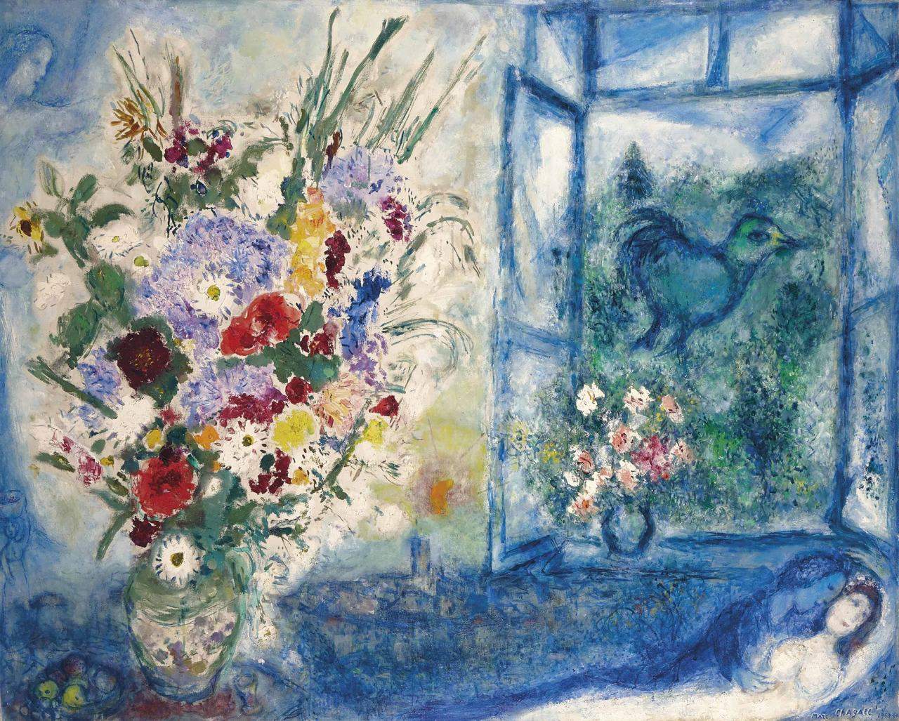 Jigsaw Puzzle | Marc Chagall, Bouquet près de la fenêtre | 378 pieces ...