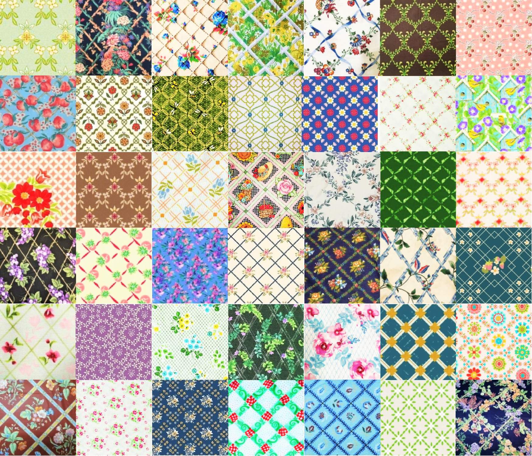 Solve PATCHWORK LATTICE jigsaw puzzle online with 255 pieces