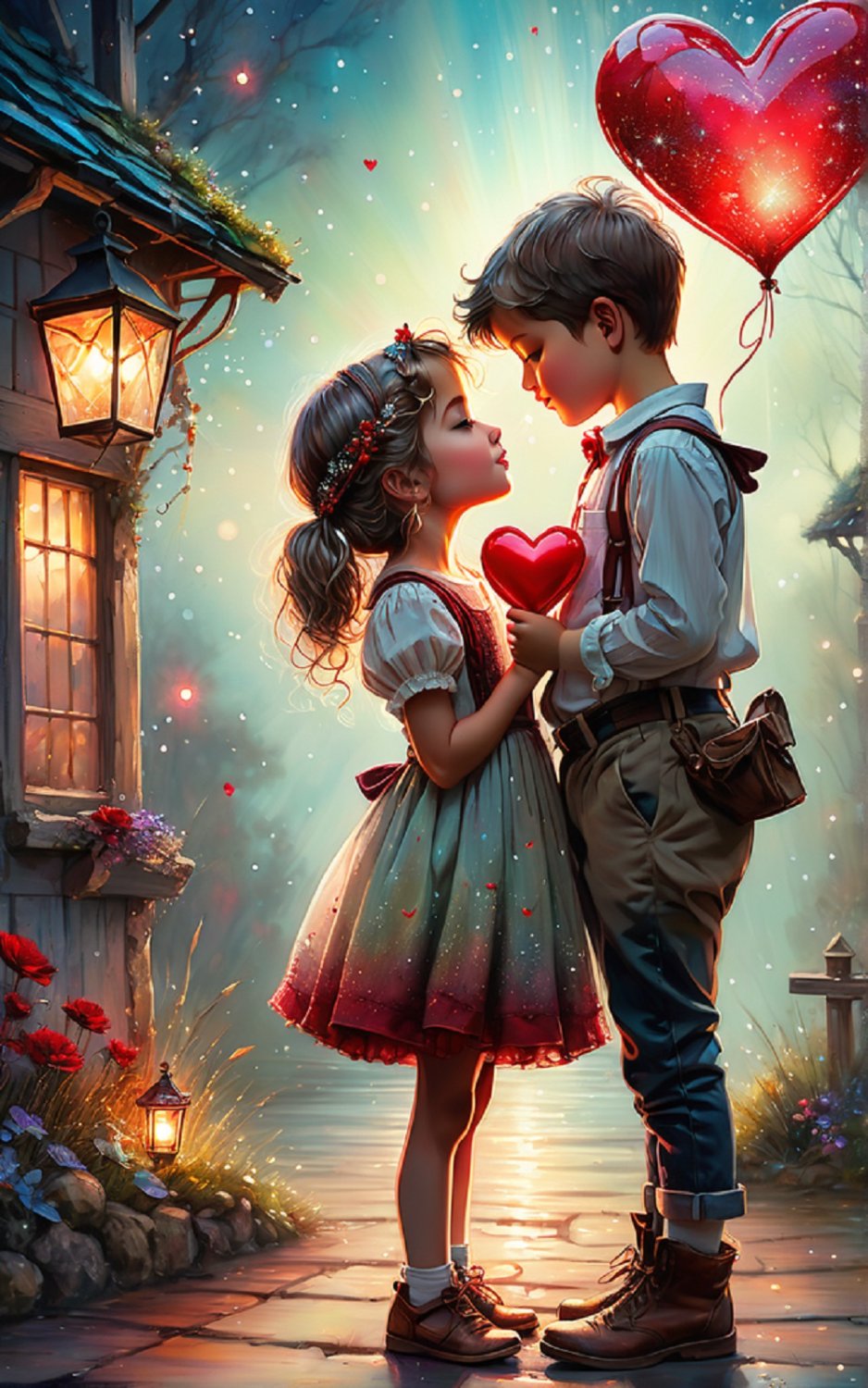 Solve Valentine's Day jigsaw puzzle online with 77 pieces