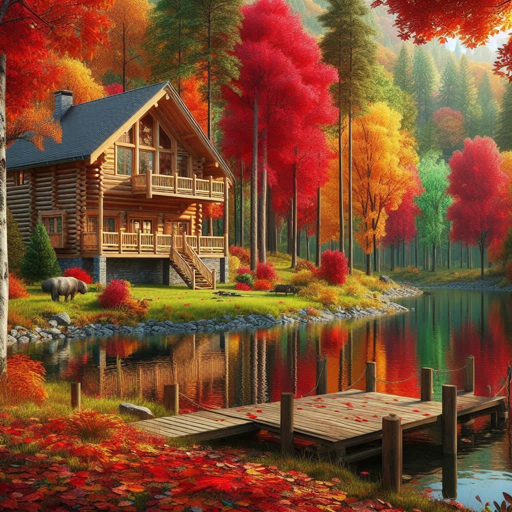 Solve Log Cabin jigsaw puzzle online with 49 pieces