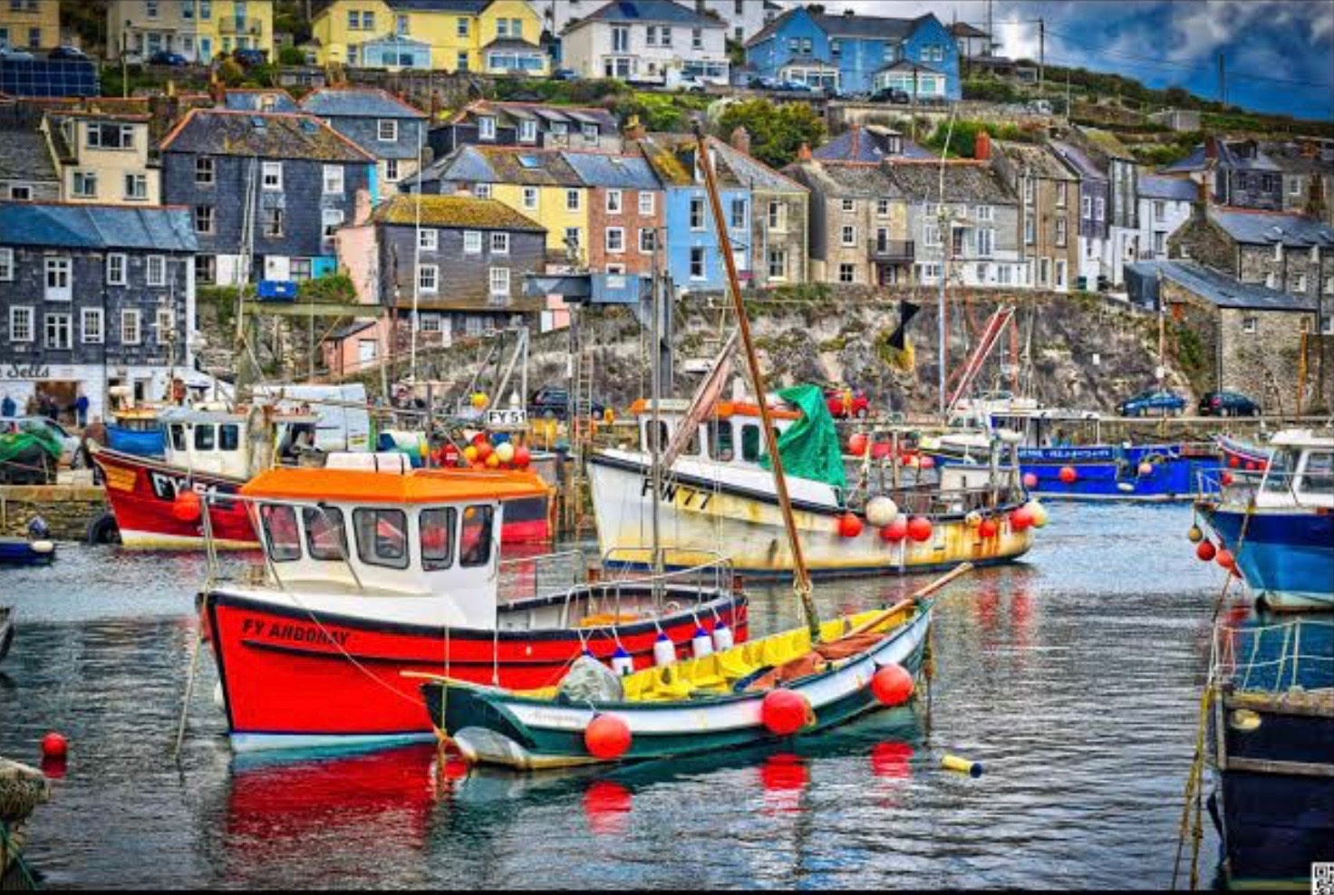 Solve View of Mevagissey Harbour, Cornwall, ENGLAND, UK jigsaw puzzle ...