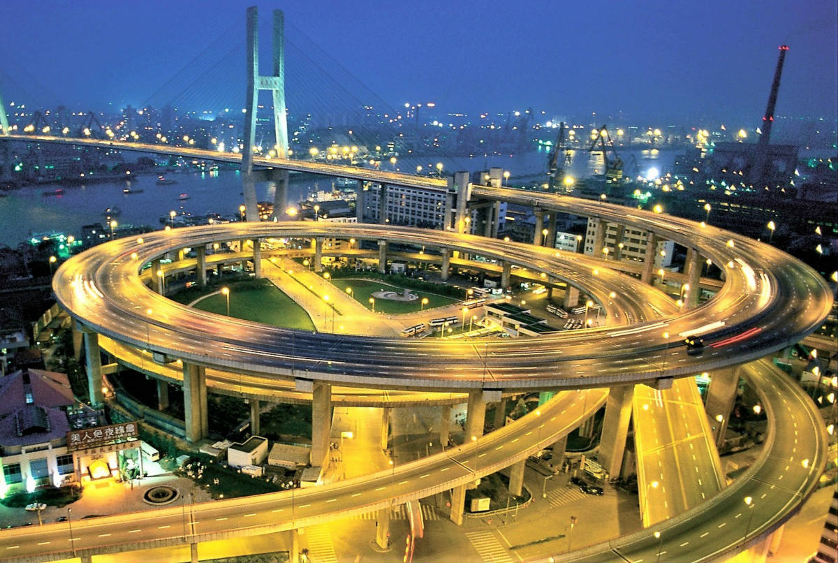 Solve The Nanpu Bridge, a Cable Stayed Bridge, Across the Huangpu River ...