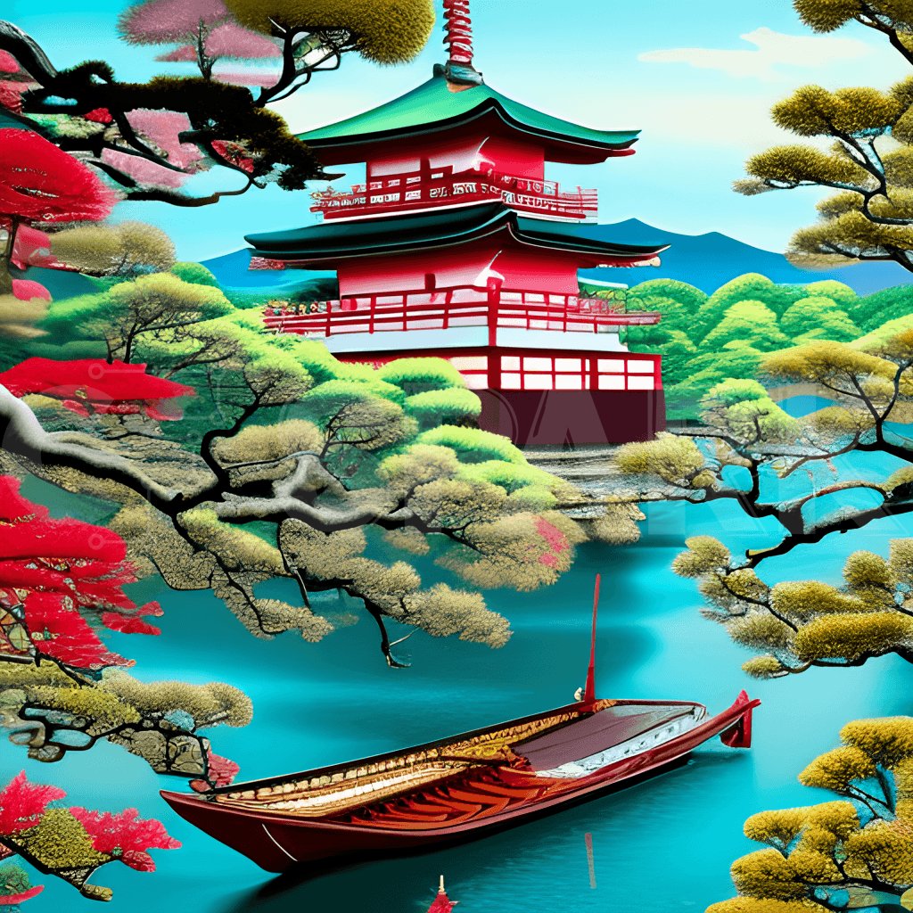 Solve Paesaggio del Giappone jigsaw puzzle online with 81 pieces