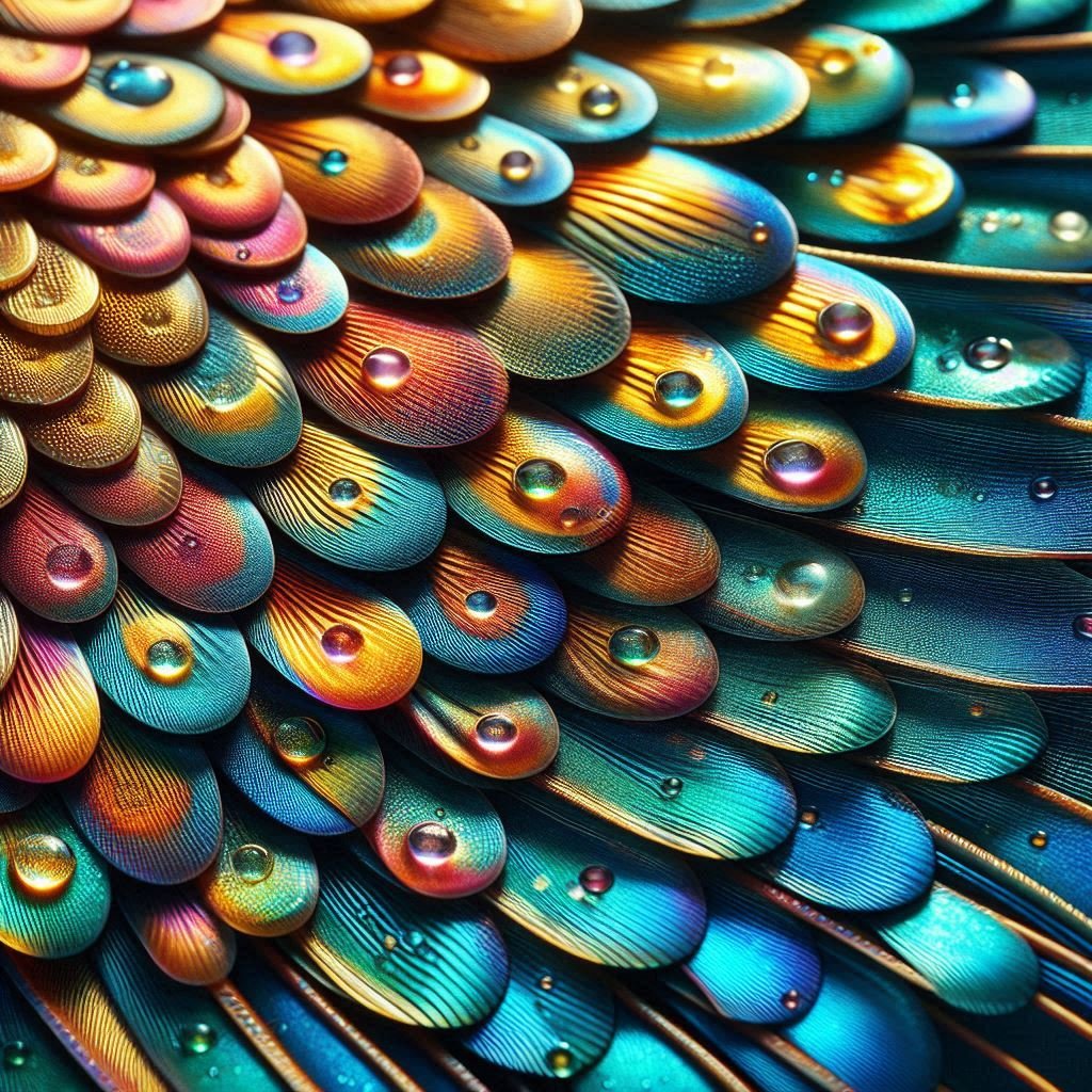Solve Fish Scales in Macro jigsaw puzzle online with 64 pieces