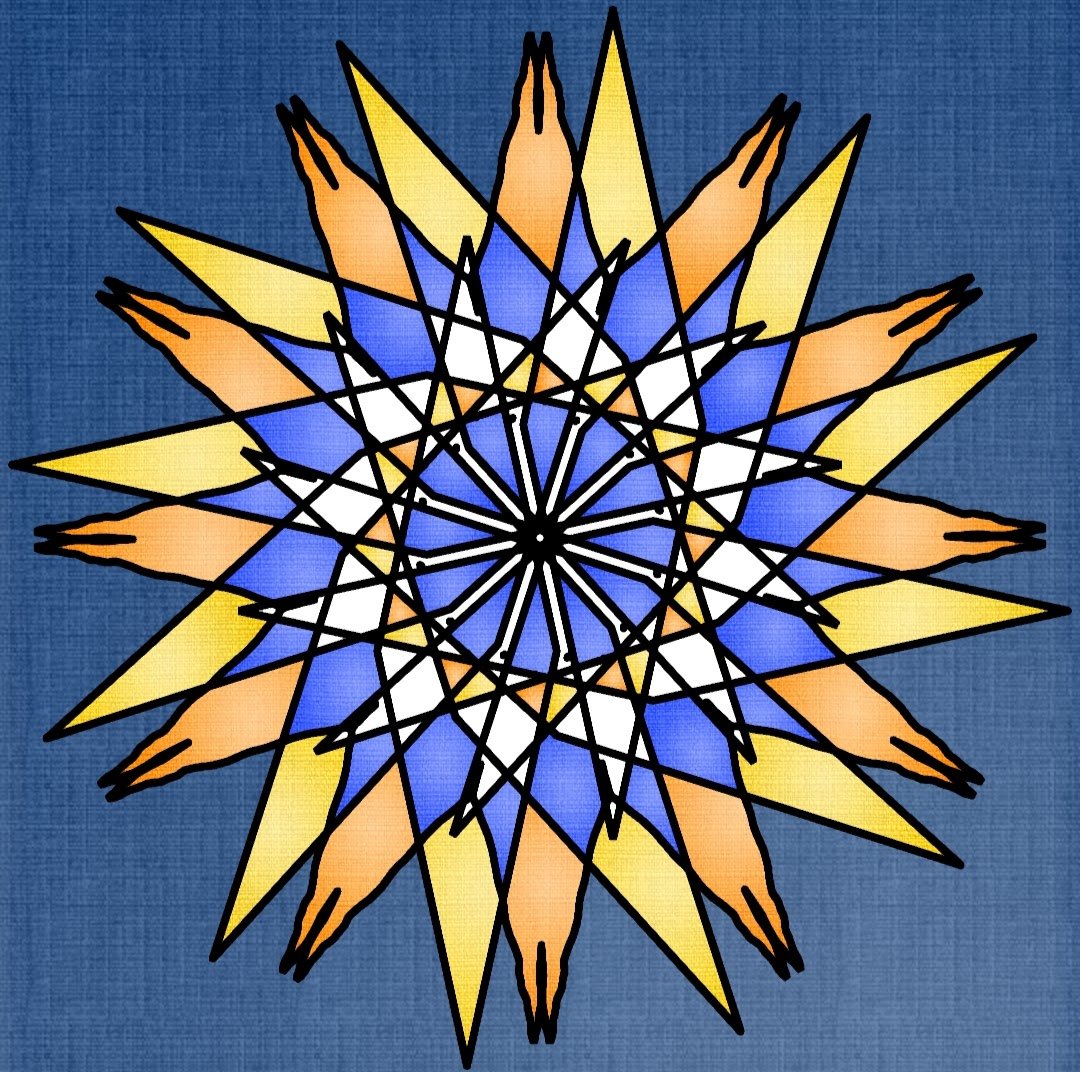 Solve Mandala 636 jigsaw puzzle online with 64 pieces