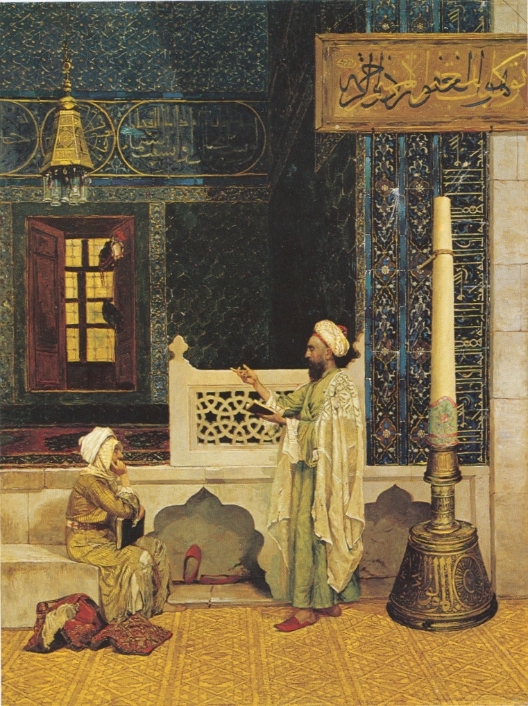 Solve Reading the Coran, 1890 by Osman Hamdi Bey jigsaw puzzle online ...