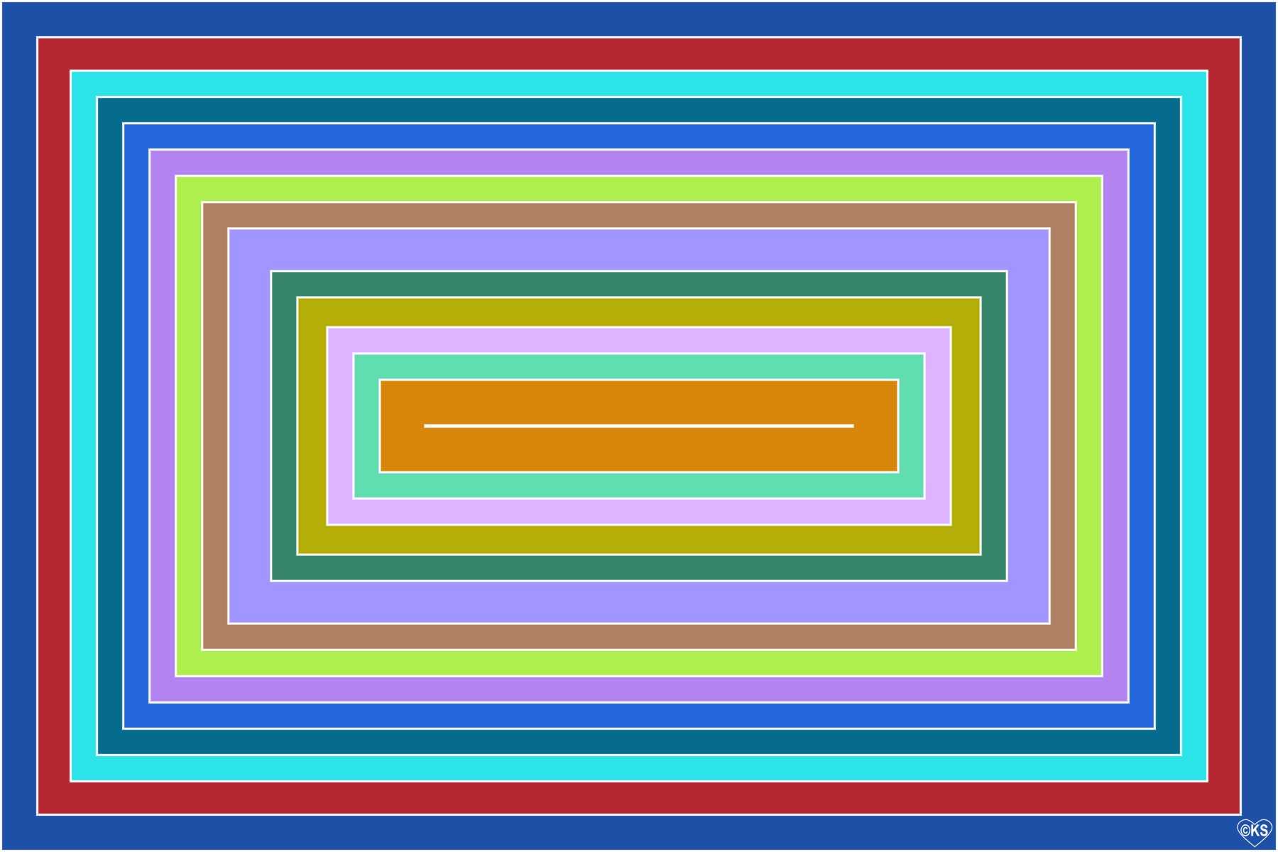 Solve Concentric Rectangles!! ~ M jigsaw puzzle online with 96 pieces