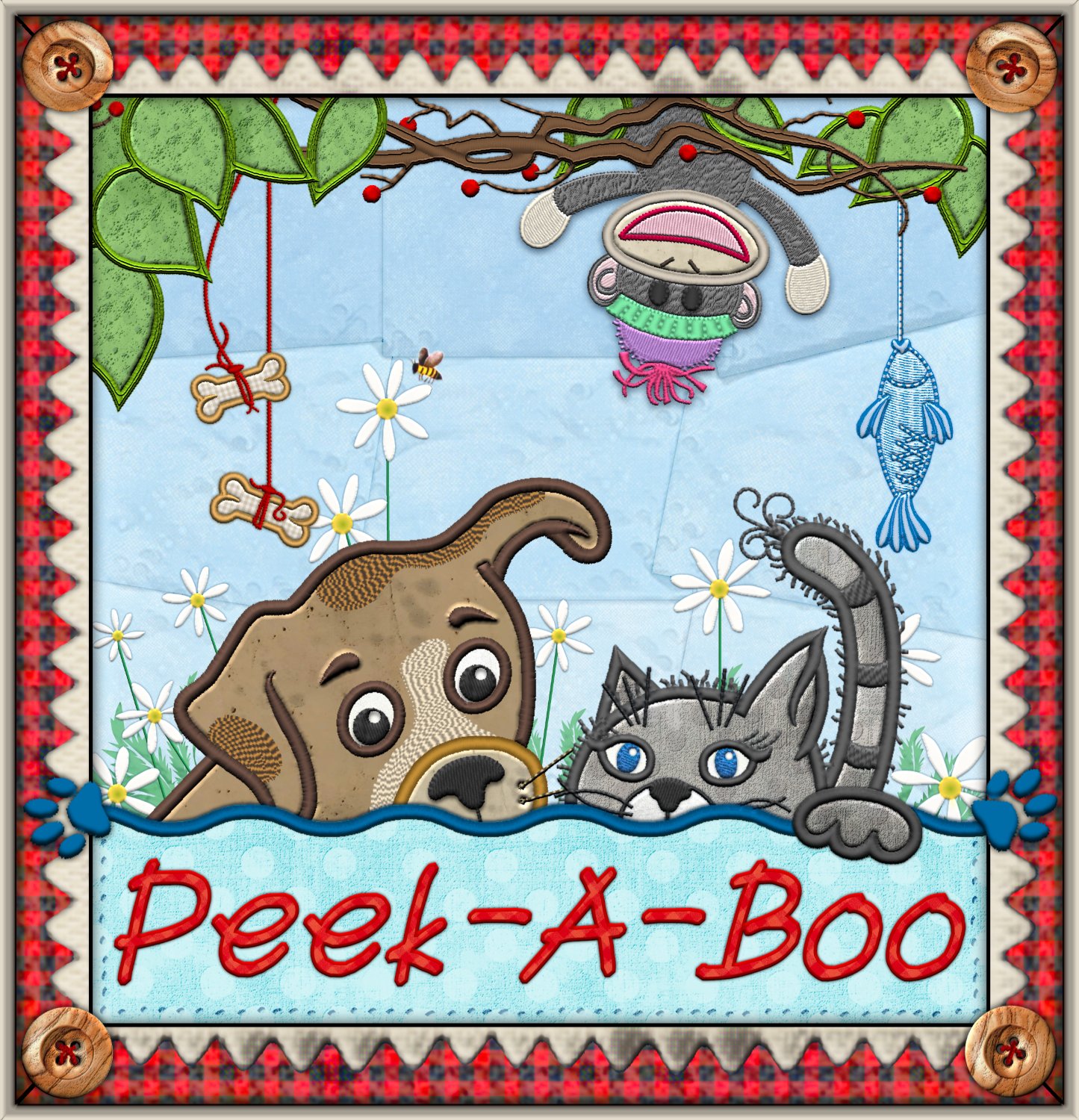 Solve Peek-A-Boo Pets jigsaw puzzle online with 240 pieces