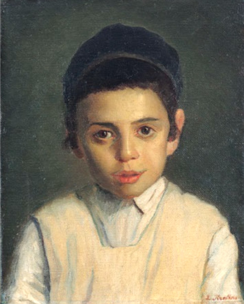Solve Lazar Krestin (Lithuanian, 1868–1938), Portrait of a Boy Wearing ...