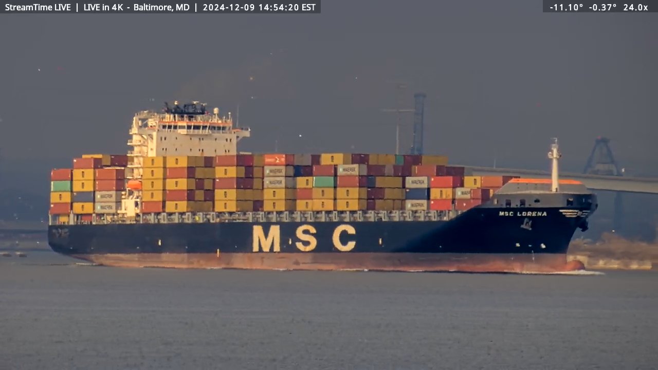Jigsaw Puzzle | 60 pieces | MSC Lorena leaving Baltimore 2024_12_09 ...