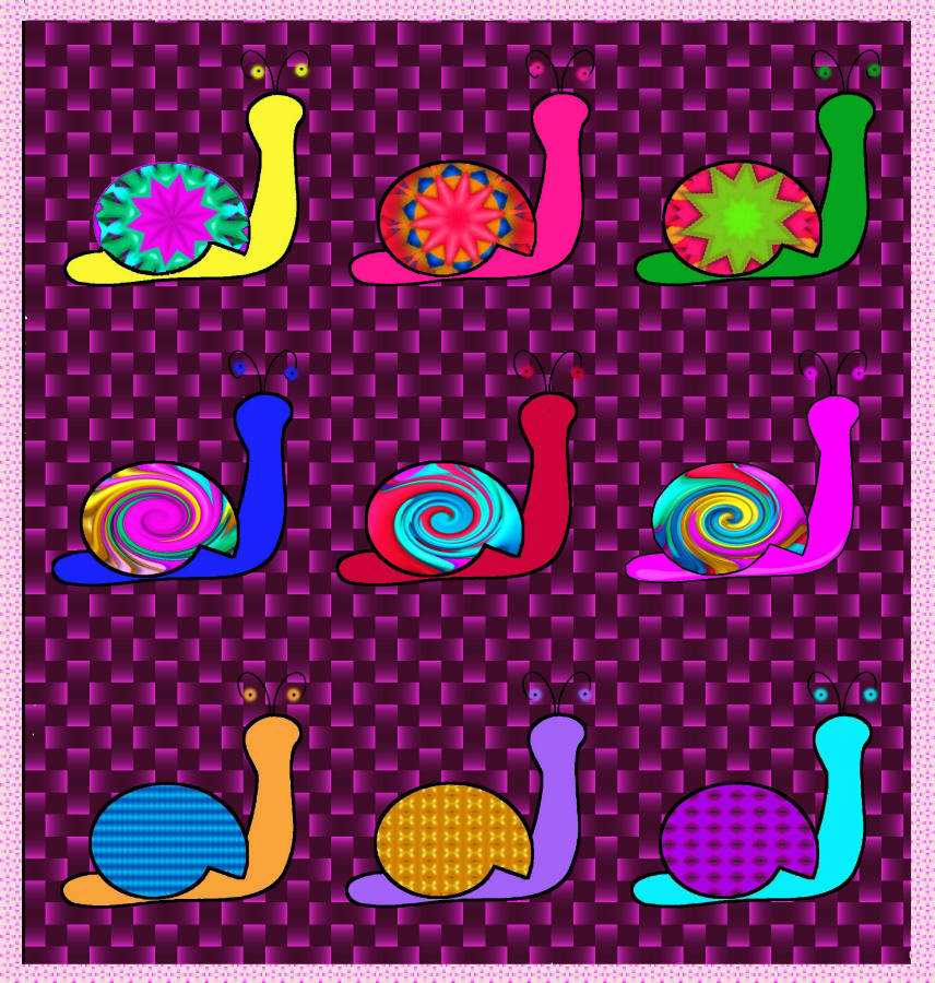 Solve SNAILS AND THEIR HOMES jigsaw puzzle online with 81 pieces