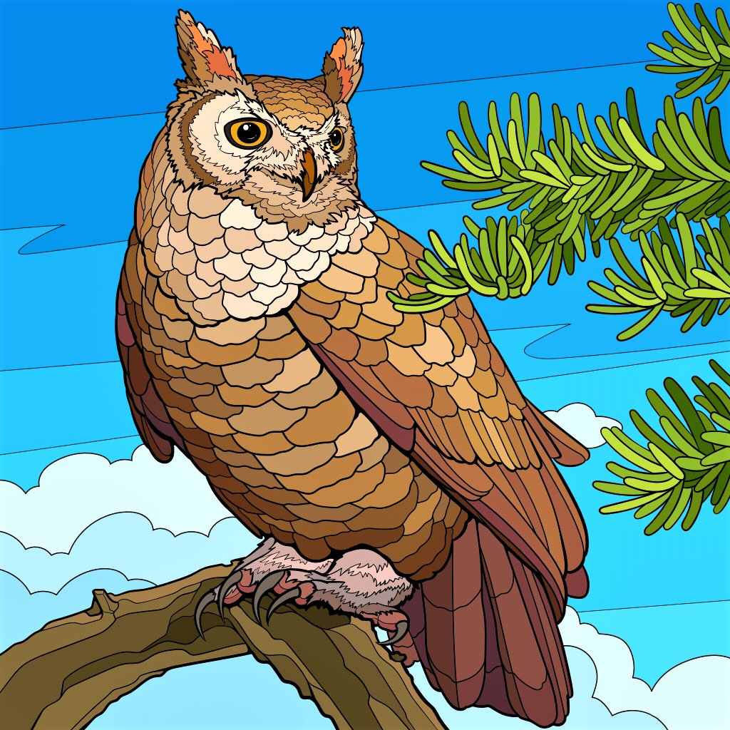 Solve Owl jigsaw puzzle online with 169 pieces