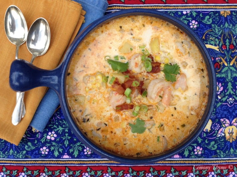 Solve Southwest Corn & Shrimp Chowder - Lemony Thyme jigsaw puzzle ...